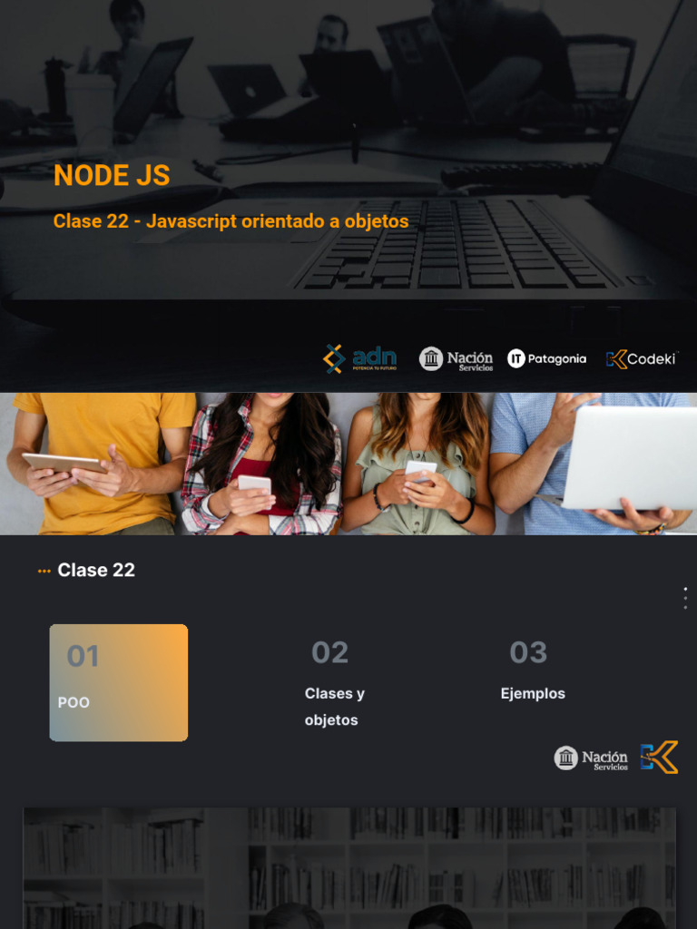 Clase 22 - Node Js | PDF | Programación orientada a objetos | Objeto (informática)