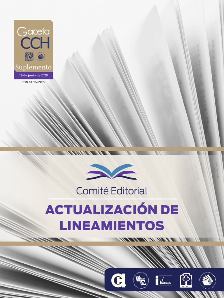 Lineamientos Comité Editorial CCH | PDF | Publicación | Tecnología de información y comunicaciones
