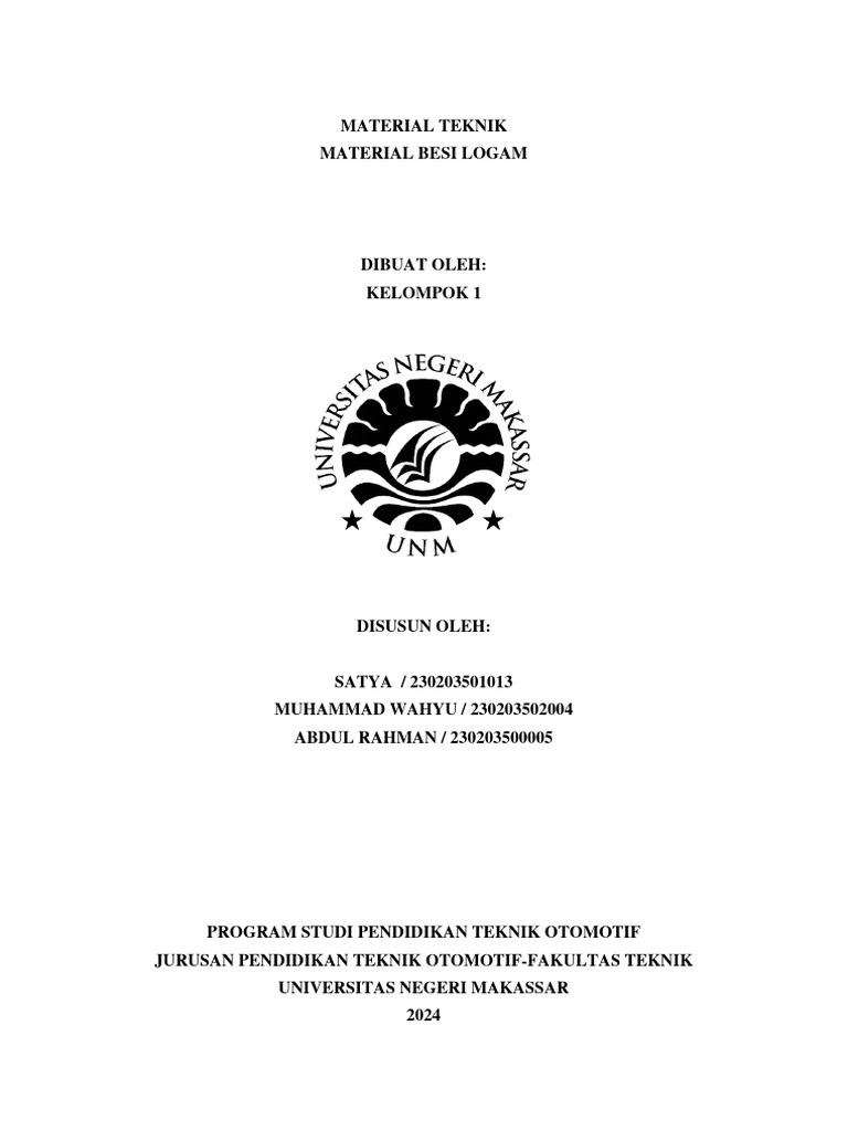 Material dan Proses Besi Logam | PDF