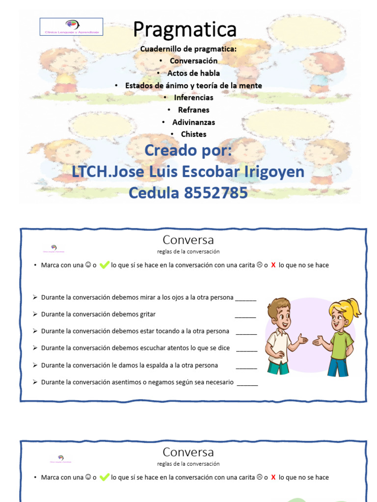 Cuadernillo de Pragmatica 1 | PDF