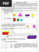Figuras Planas e Não Planas - Vértices, Arestas e Faces | PDF | Métodos e Materiais de Ensino