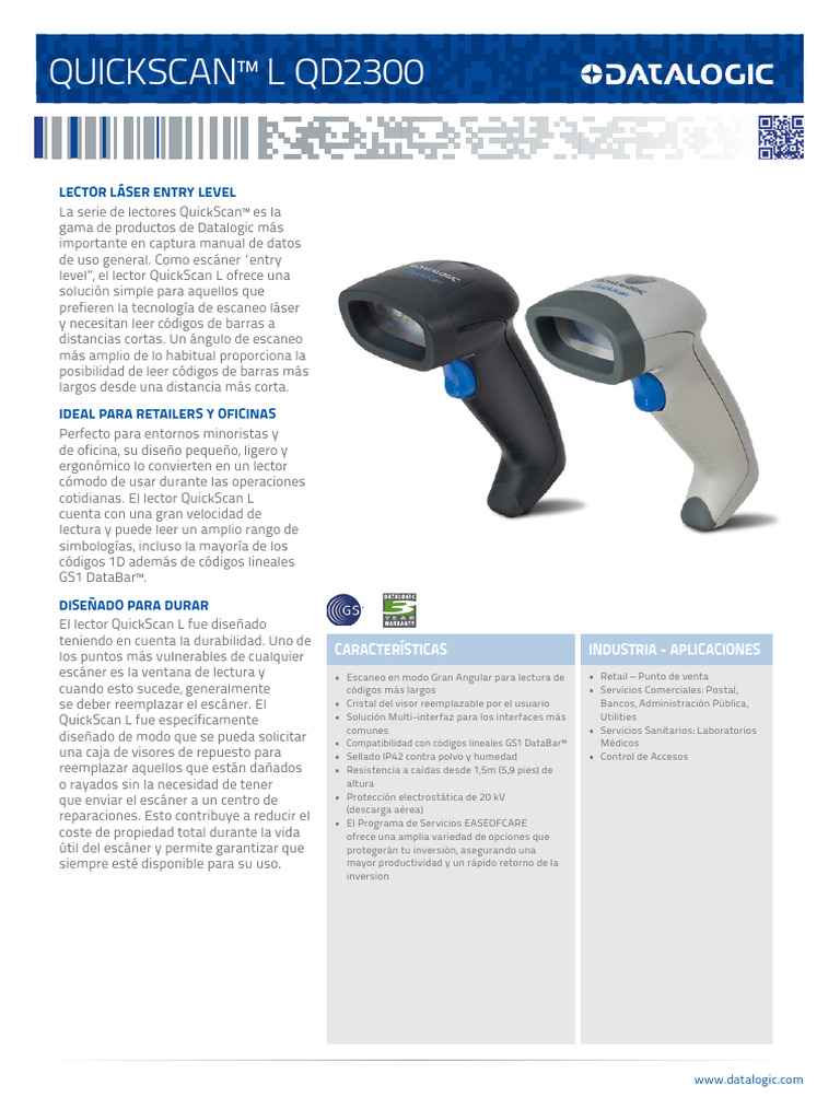 QuickScan L QD2300 - Spanish | PDF | Código de barras