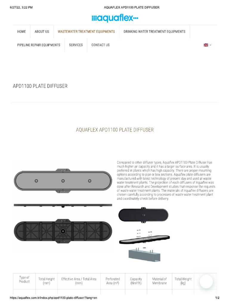 Aquaflex Apd1100 Plate Diffuser | PDF