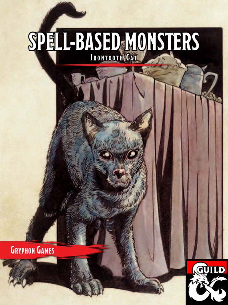 1023975-Spell-Based Monsters - Irontooth Cat | PDF | Cats | Dungeons ...