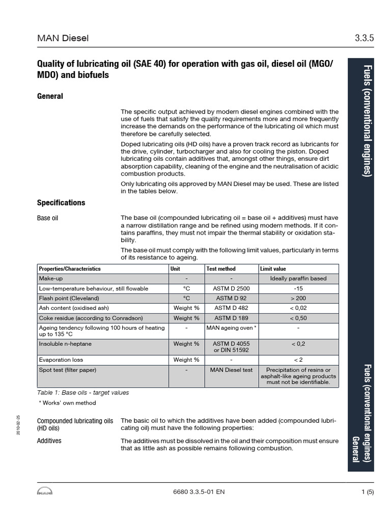 E - 4486 - 1 - 3.3.5 Lo Mgo-Mdo | PDF | Diesel Fuel | Lubricant