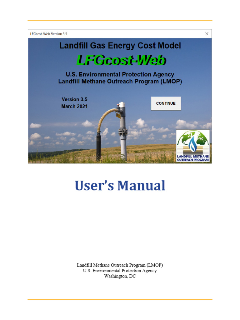 Lfgcost Web v3.5 Usersmanual Mar2021 | PDF | Microsoft Excel | Cogeneration