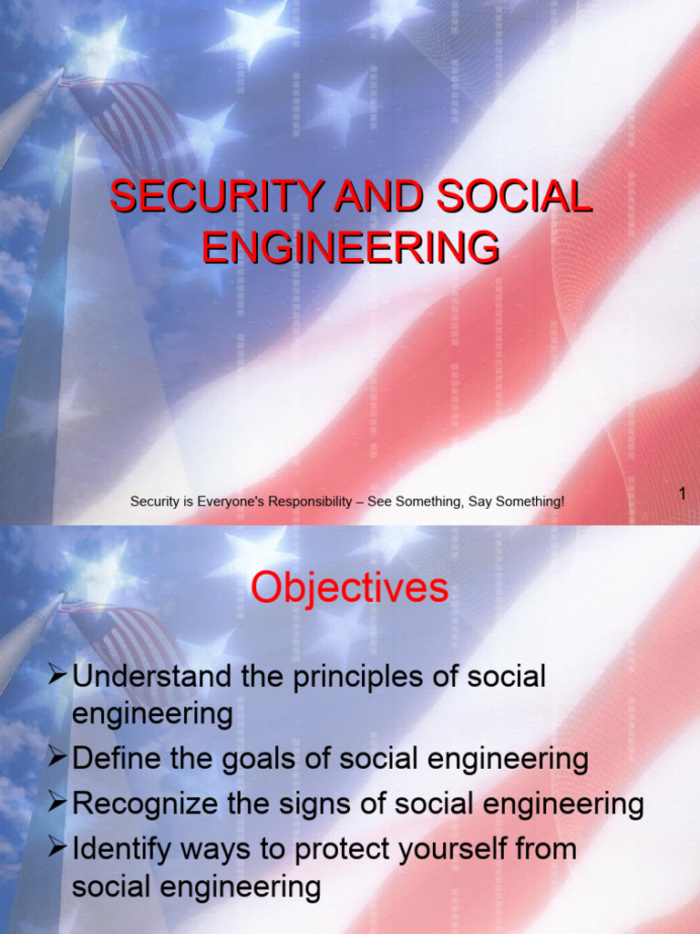 SECURITY AND SOCIAL ENGINEERING | PDF | Security | Computer Security