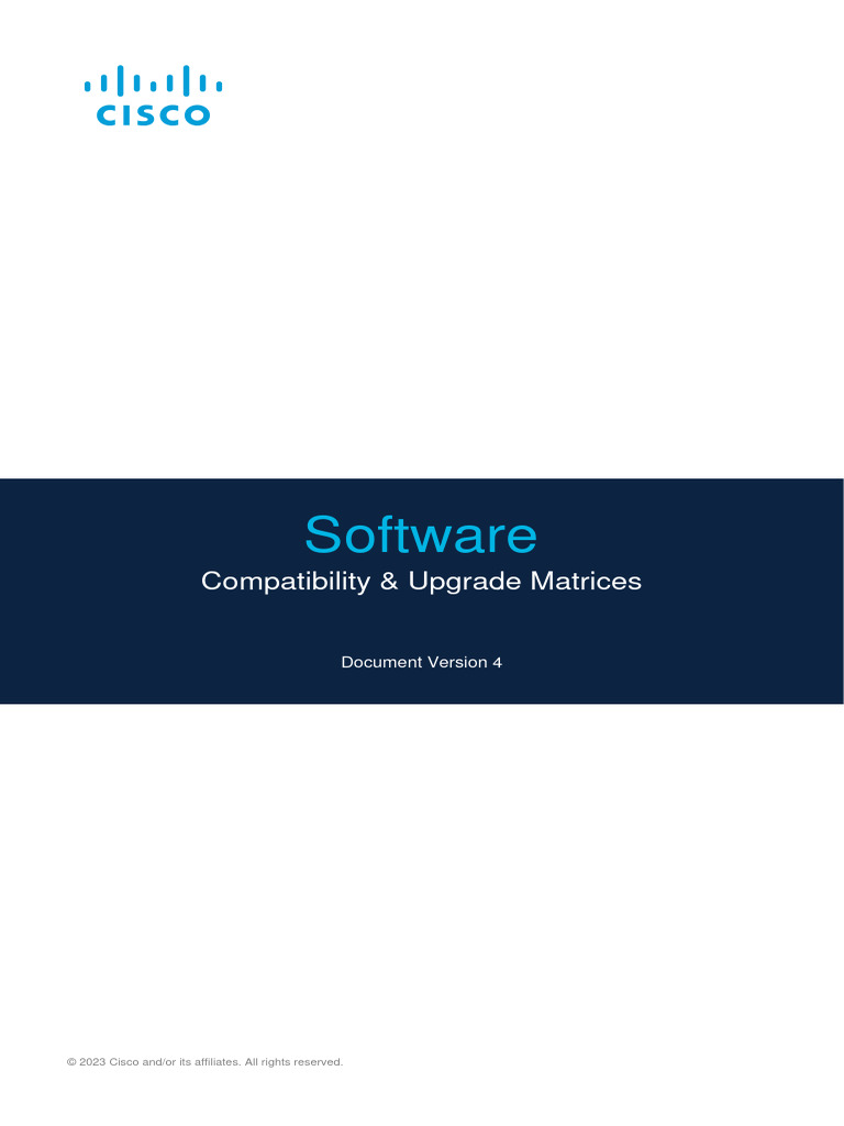 Cisco Software Compatibility Guide | PDF | Application Software | Databases