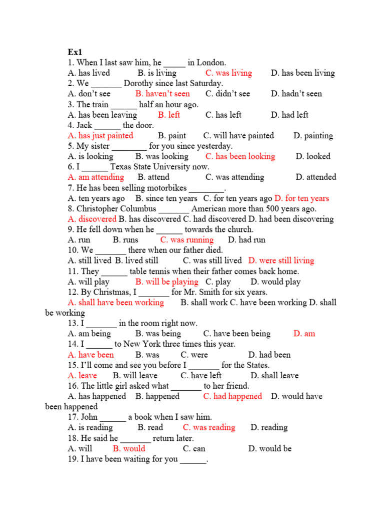 BT T NG H P NG Pháp 3 | PDF