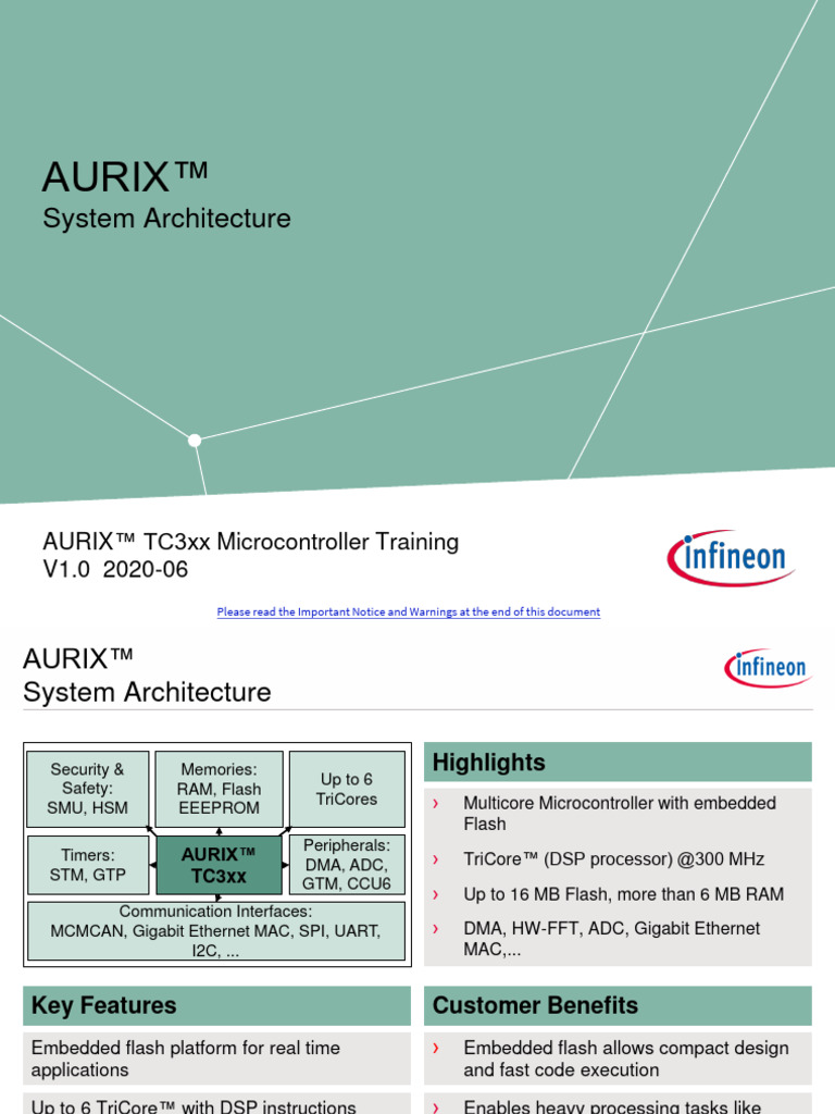 Infineon-AURIX TC3xx System Architecture-Training-v01 00-EN | PDF ...