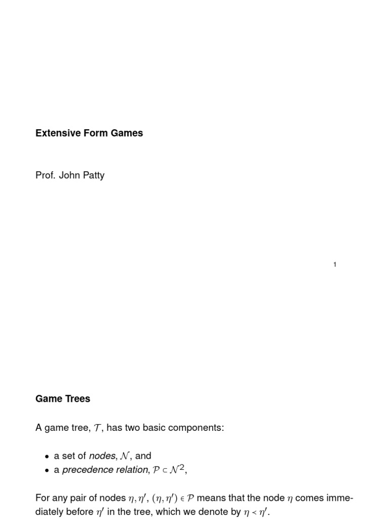 GameTheory Lecture 05 Extensive Form Games | PDF | Quantitative ...