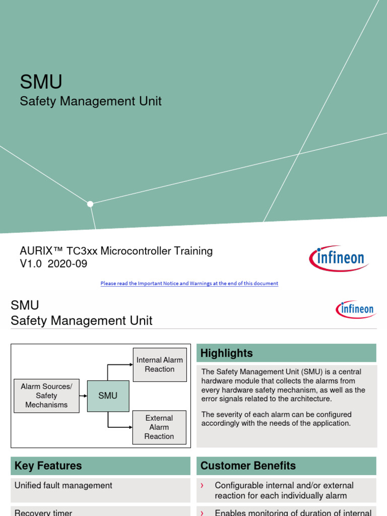 Infineon-AURIX Safety Management Unit Quick-Training-v01 00-EN | PDF ...