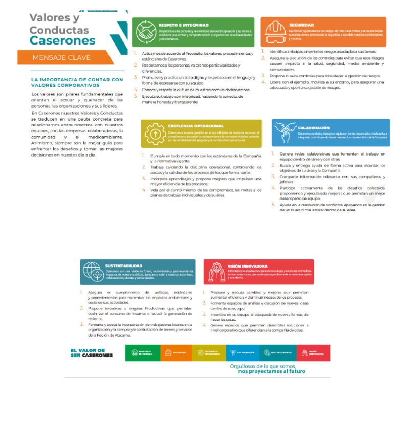 Valores de Caserones 2023 | PDF
