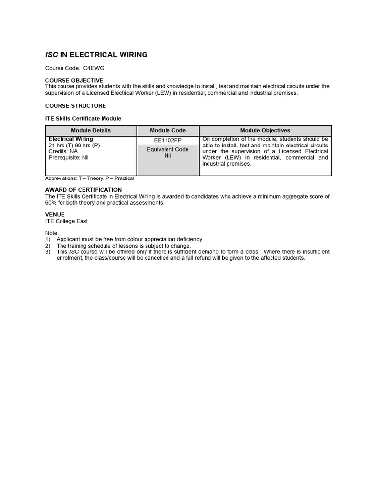 Isc in Electrical Wiring | PDF | Computers