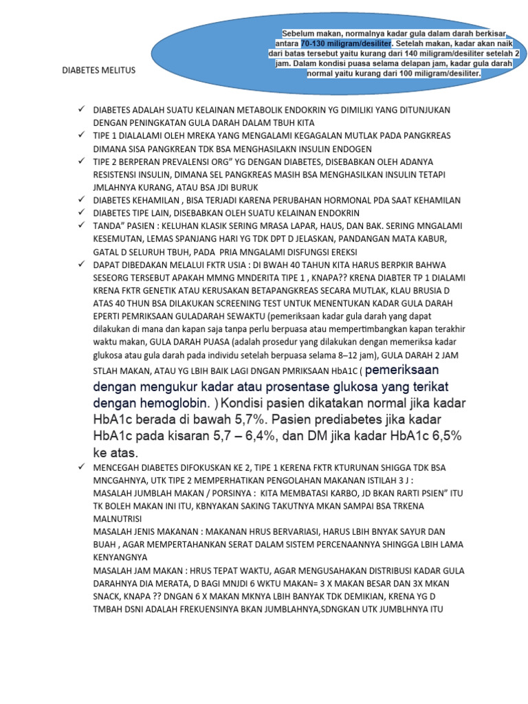 Diabetes Melitus Pdf
