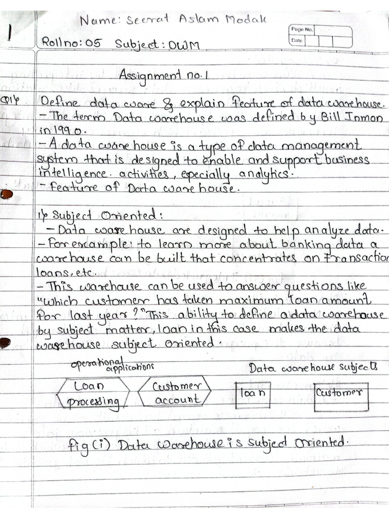 DWM Assignment No.1 | PDF