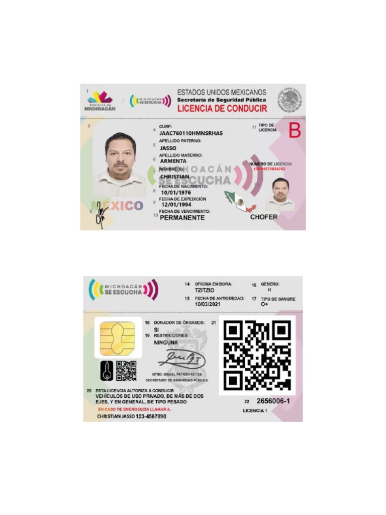 Licencia (Chofer) | PDF