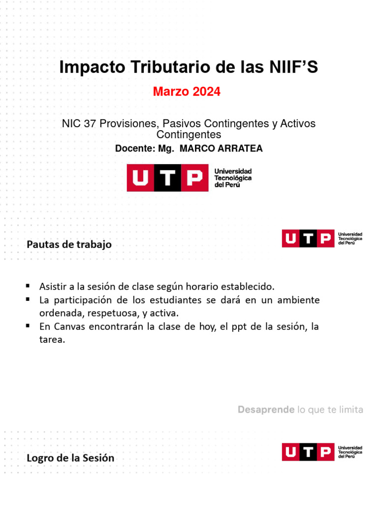 Provisiones, Pasivos Contingentes y Activos Contingentes NIC 37 ...