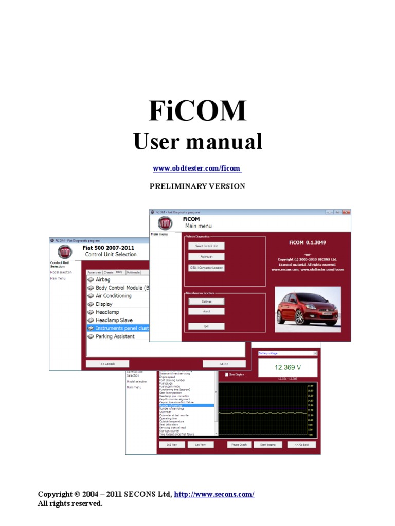 Ficom Manual en | PDF | Installation (Computer Programs) | Software
