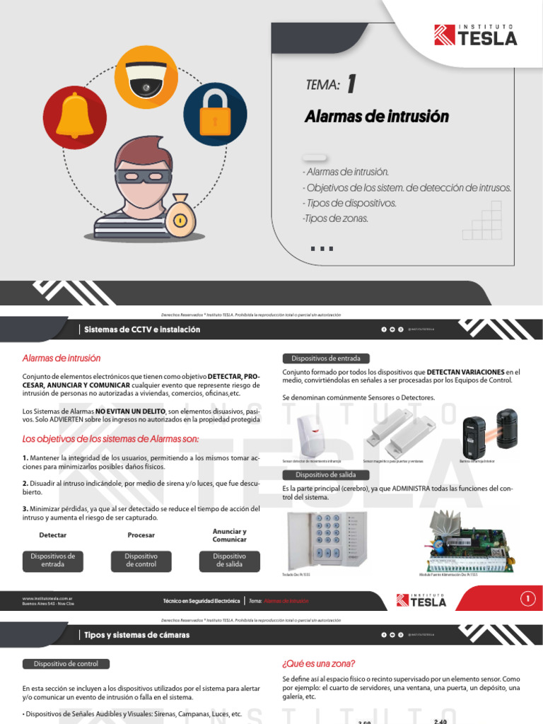 Clase #1 - Alarmas de Intrusión | PDF | Sensor | Informática