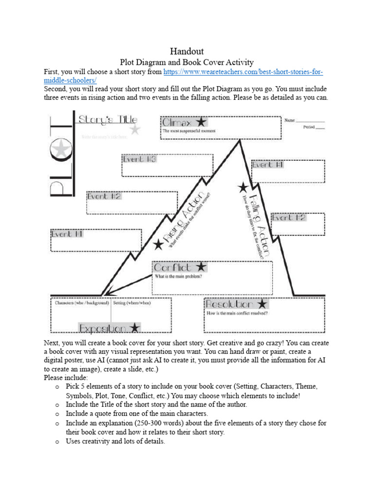 shortstoryplotmapand bookcover | PDF | Plot (Narrative) | Books