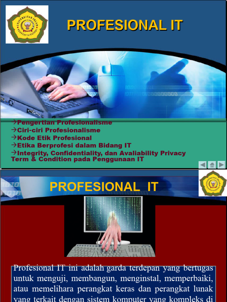 Etika Profesi, Profesional IT | PDF
