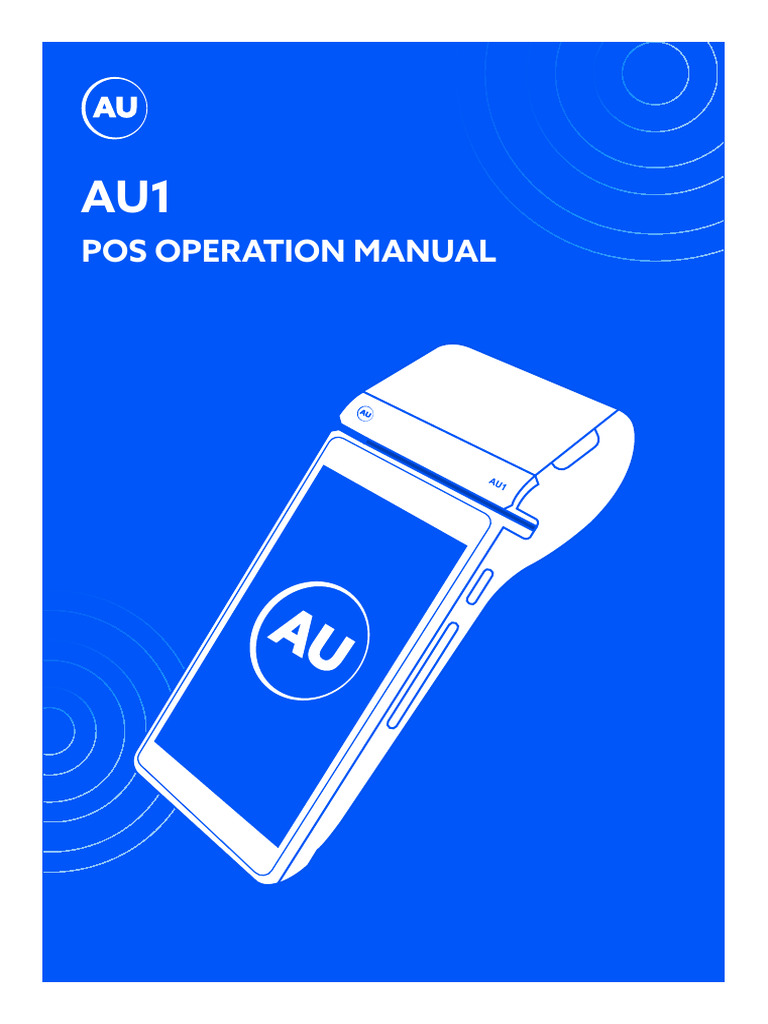 AU1 POS Operation Manual Guide | PDF | Point Of Sale | Personal ...