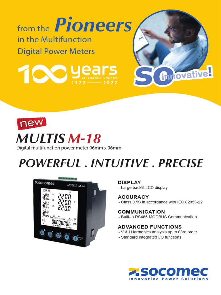Datasheet-Socomec Multis M-18 2023 | PDF | Alternating Current | Power Supply