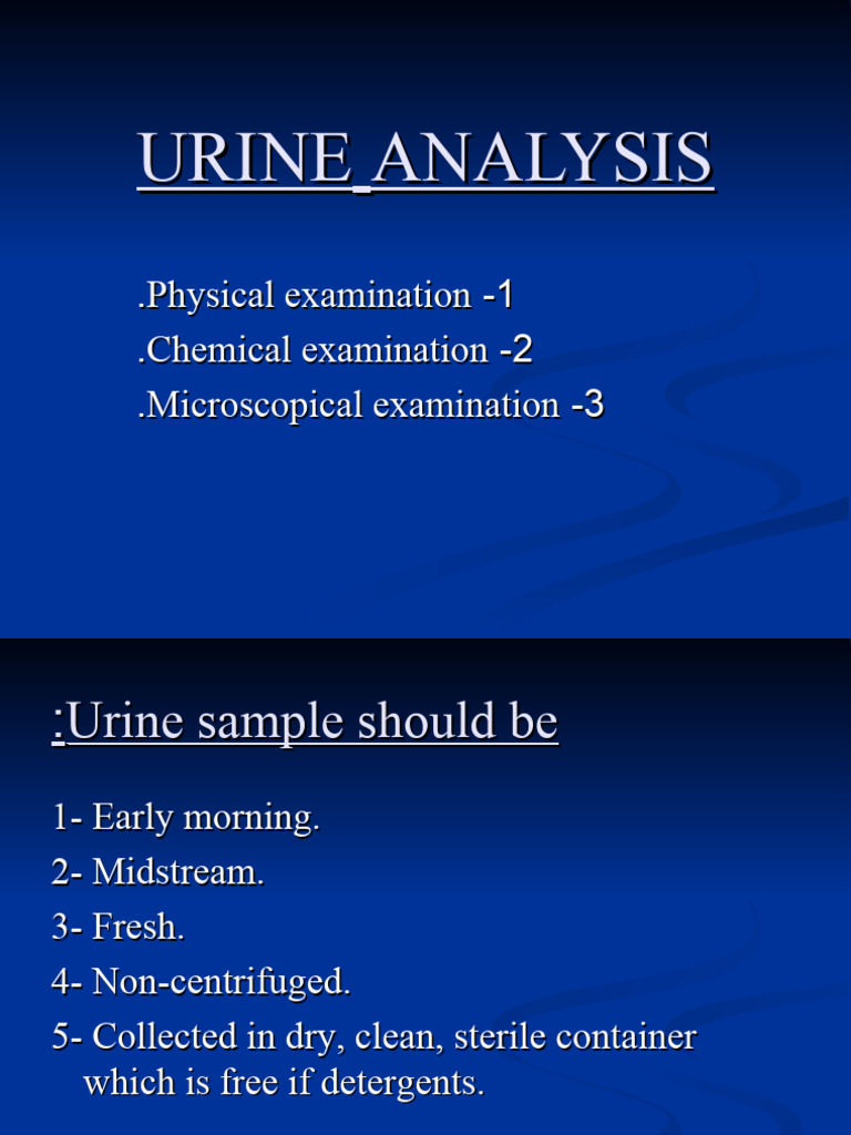 Biochemistry - Urine Analysis | PDF | Urine | Medical Specialties