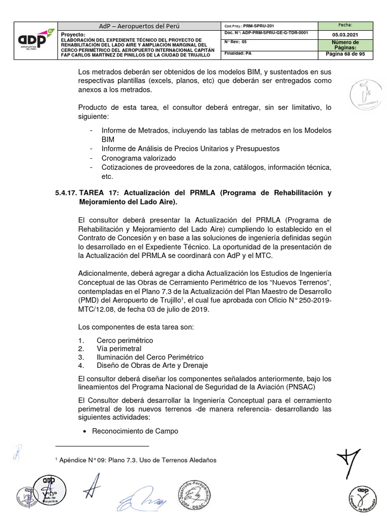 Anexo AB I - TDR - CPI 002-2023-AdP - Parte C | PDF | Presupuesto | Perú