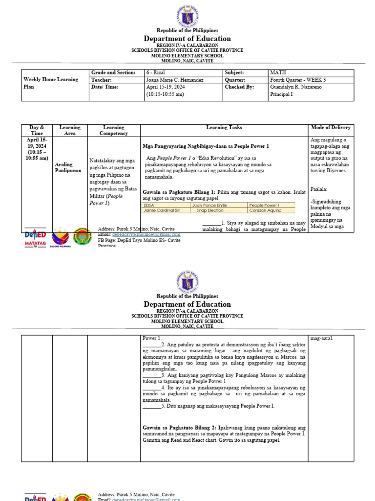 Department of Education | PDF