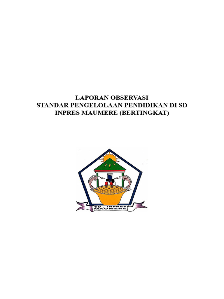 Laporan Observasi SD Inpres Maumere | PDF