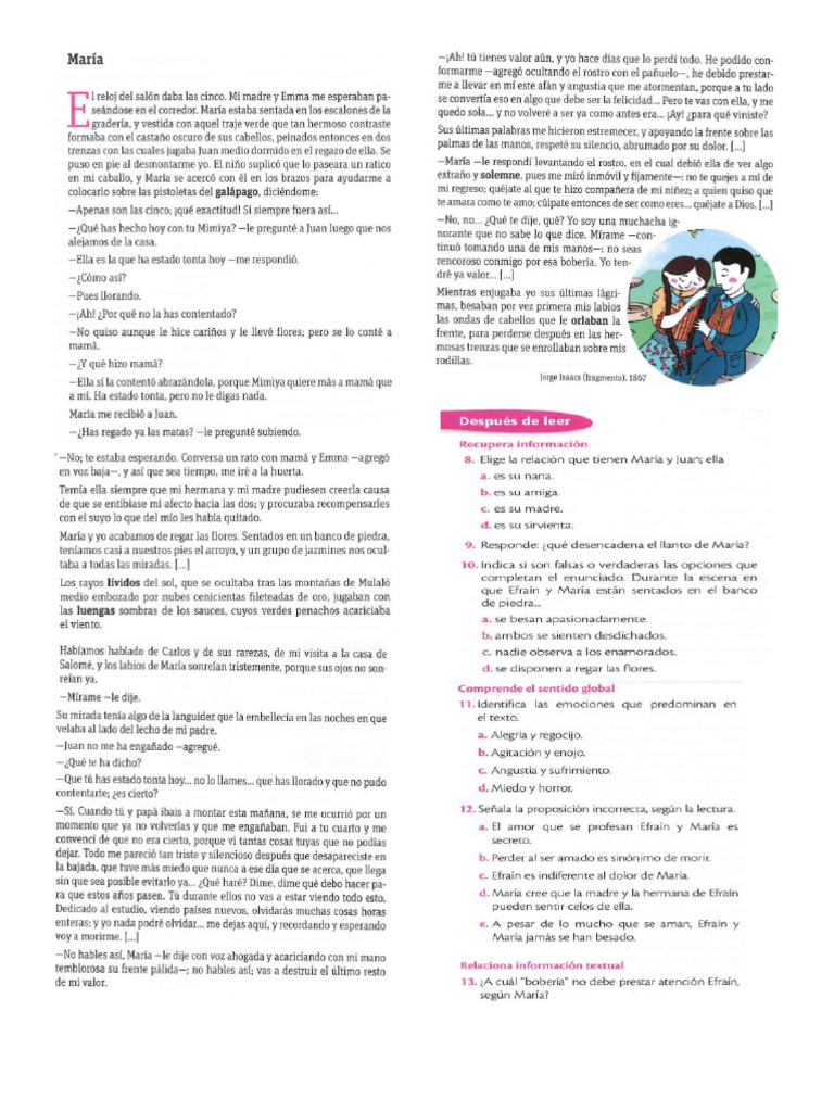 Guia 8. La María | PDF