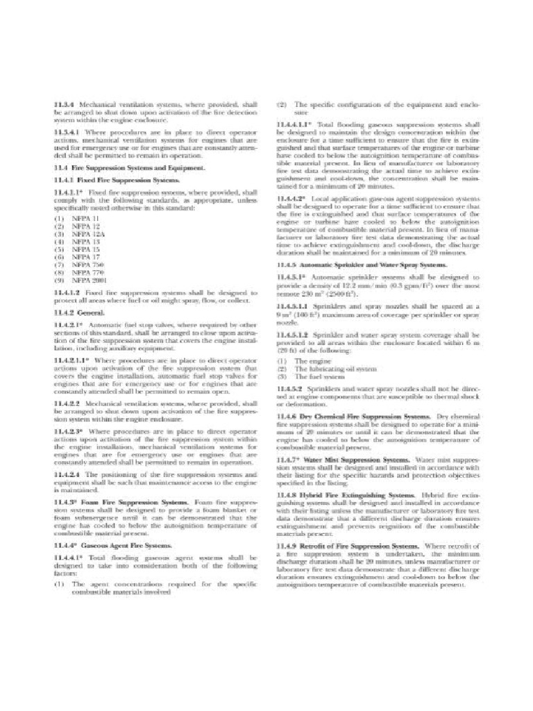Nfpa 37 11.4.5 | PDF