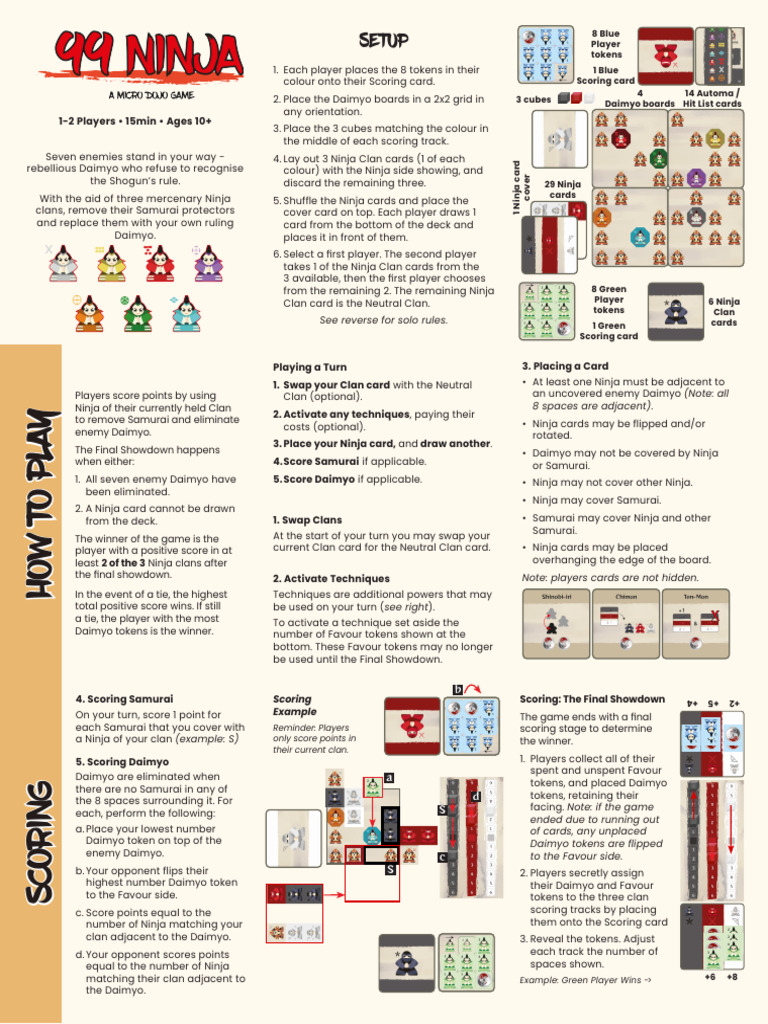 Ninja Clan Strategy Game Guide | PDF | Ninja | Samurai
