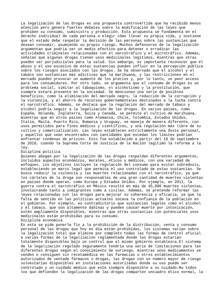 Resumen de La Primera Actividad | PDF | Comercio ilegal de drogas | La dependencia de sustancias