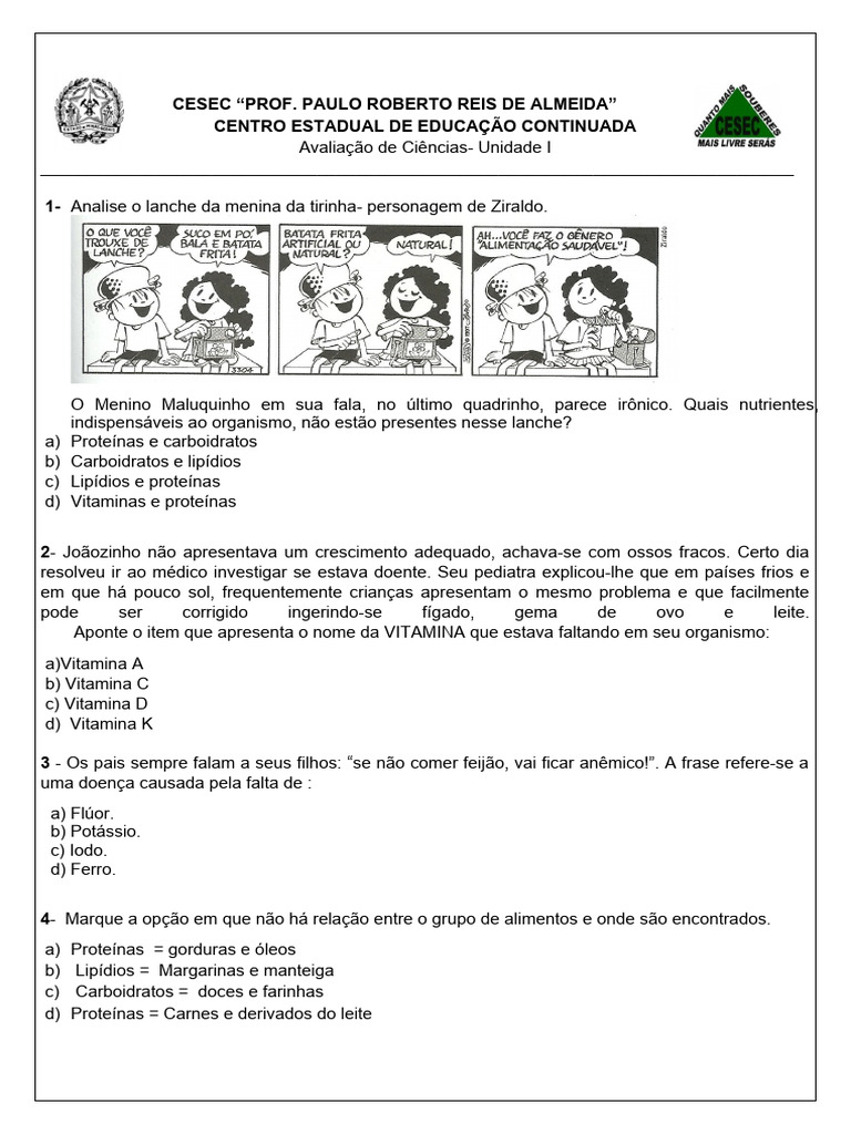 Avaliação 1-2021 | PDF | Herbívoro | Ecologia