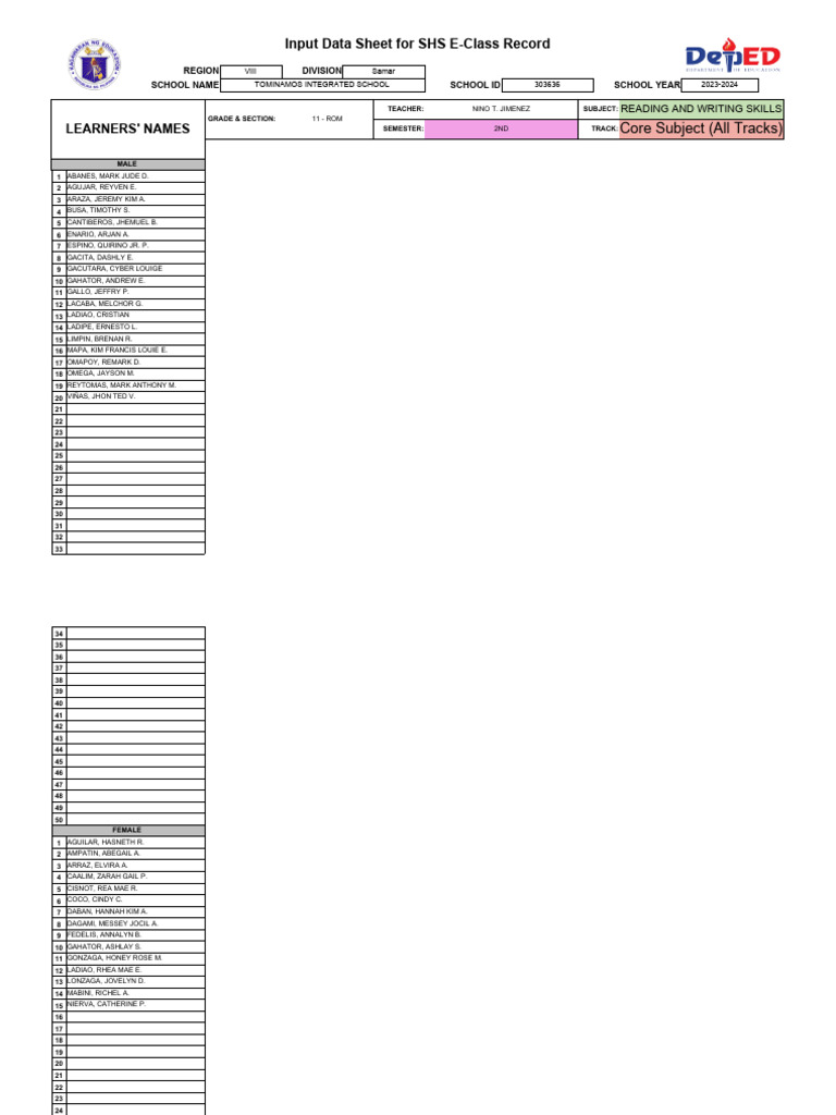 Grade 11 Rom Reading and Writing | PDF | Learning