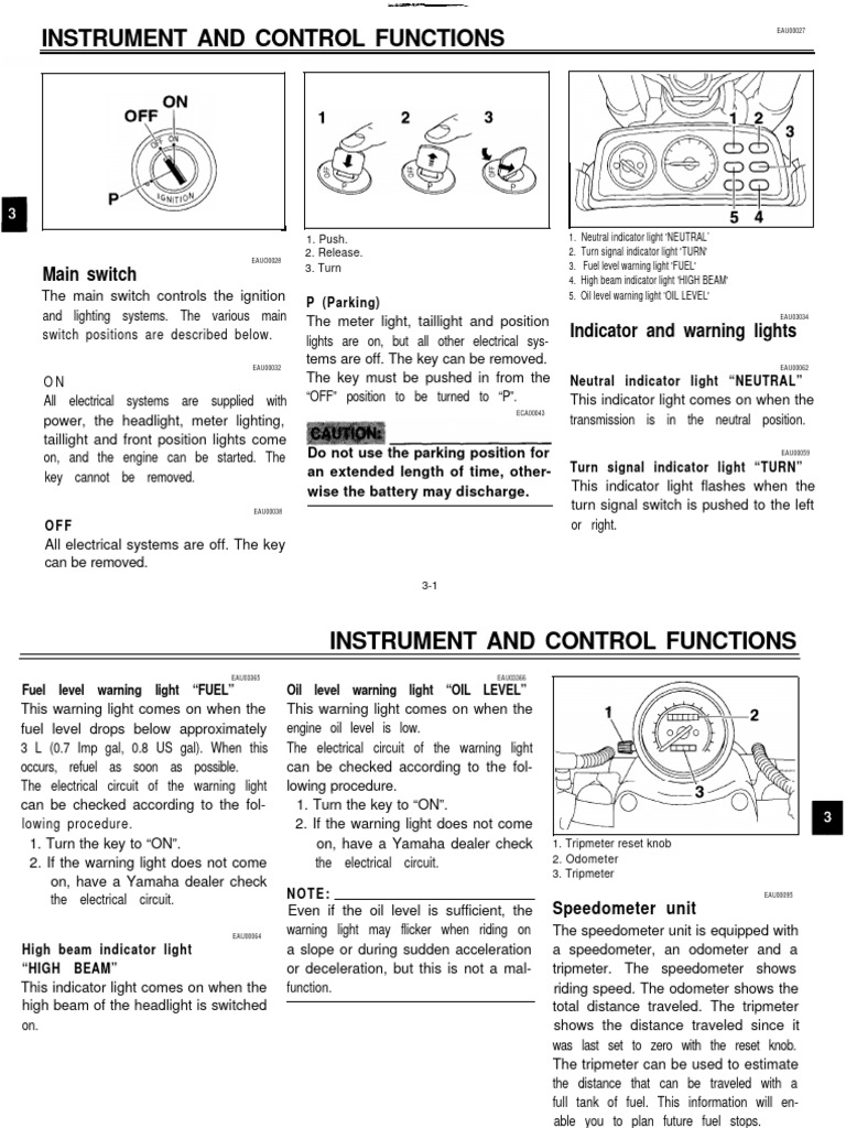 3 (01 09) Vmax - Owner - Control1 | PDF | Clutch | Vehicles