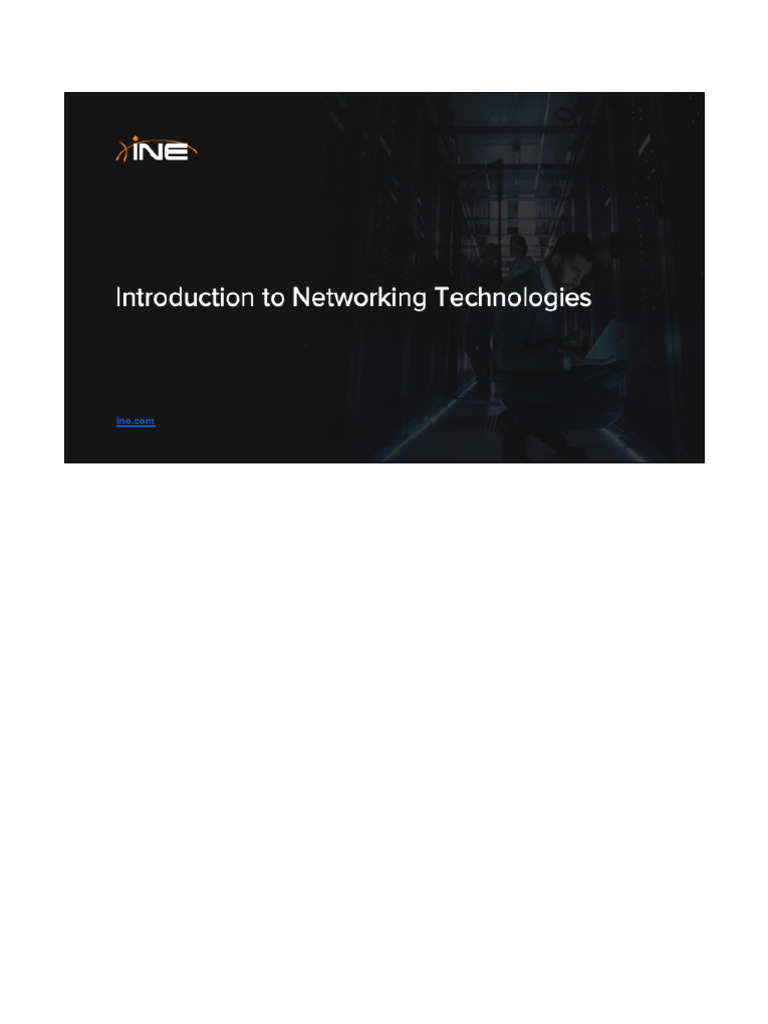 Intro Network Technologies | PDF | Computer Network | Computer Networking