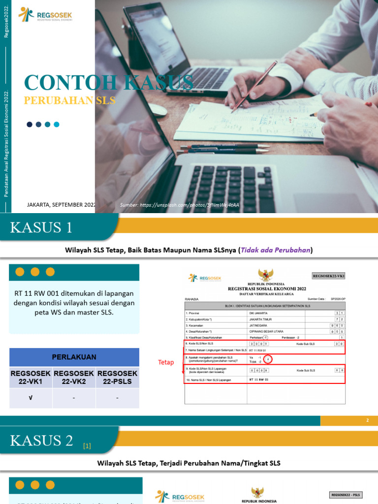1.6.2 Verifikasi Keluarga - Contoh Kasus Perubahan SLS | PDF