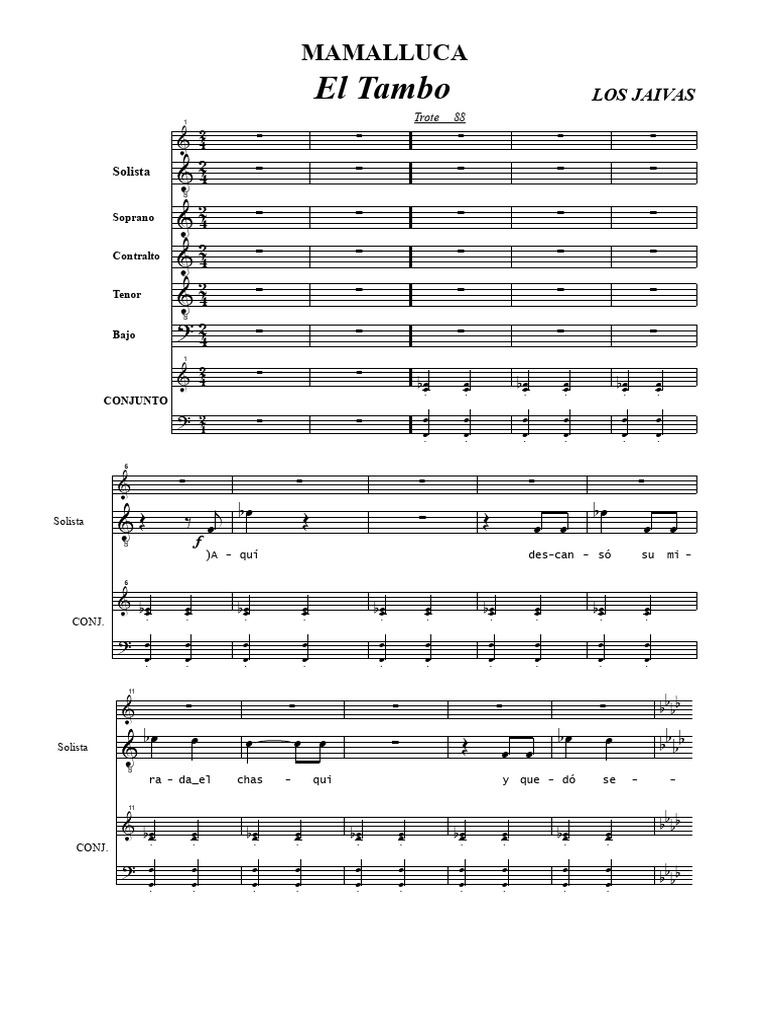 El Tambo CORO+ ORQ | PDF