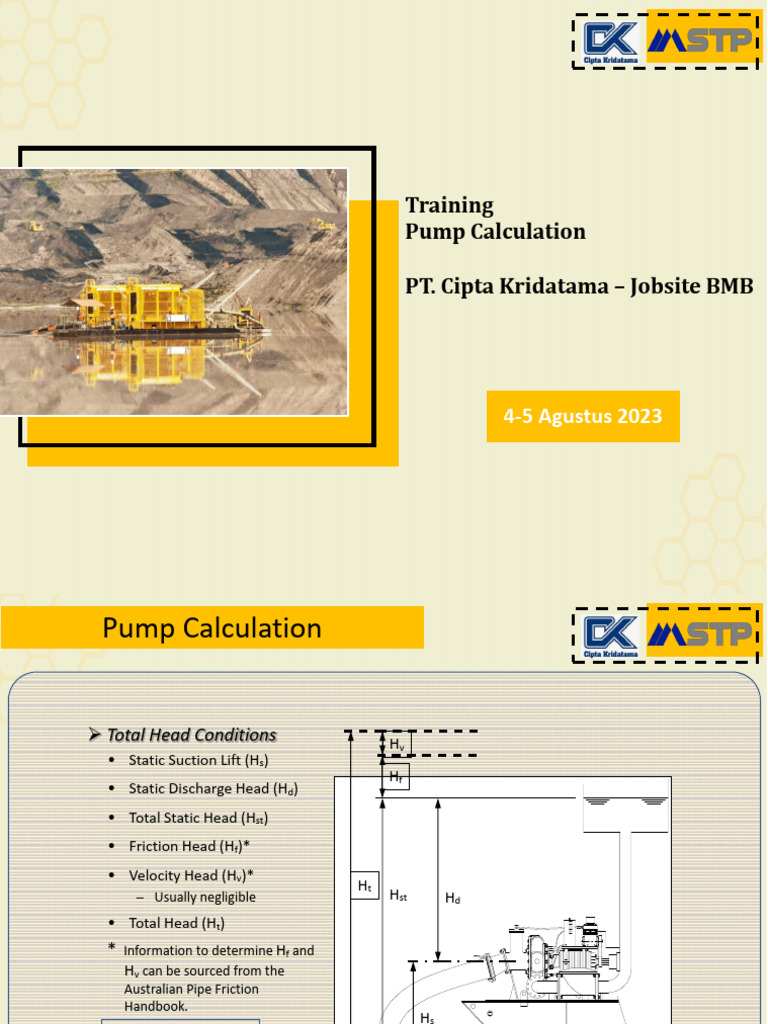 Training Module CK - BIB - Pump Application - Calculation H200C5 | PDF ...