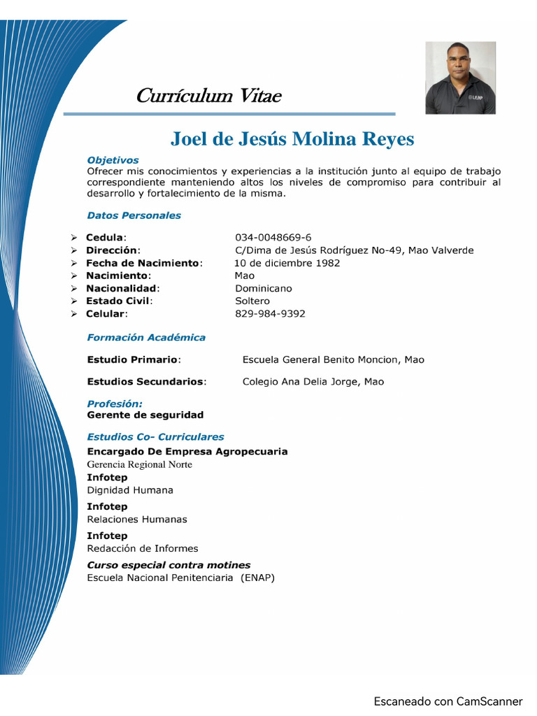 Currículum Joel de Jesús Molina | PDF