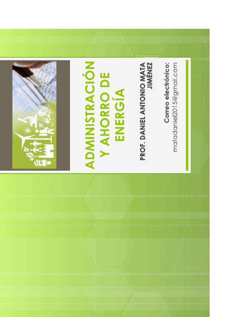 Administracion y Ahorro de Energia | PDF