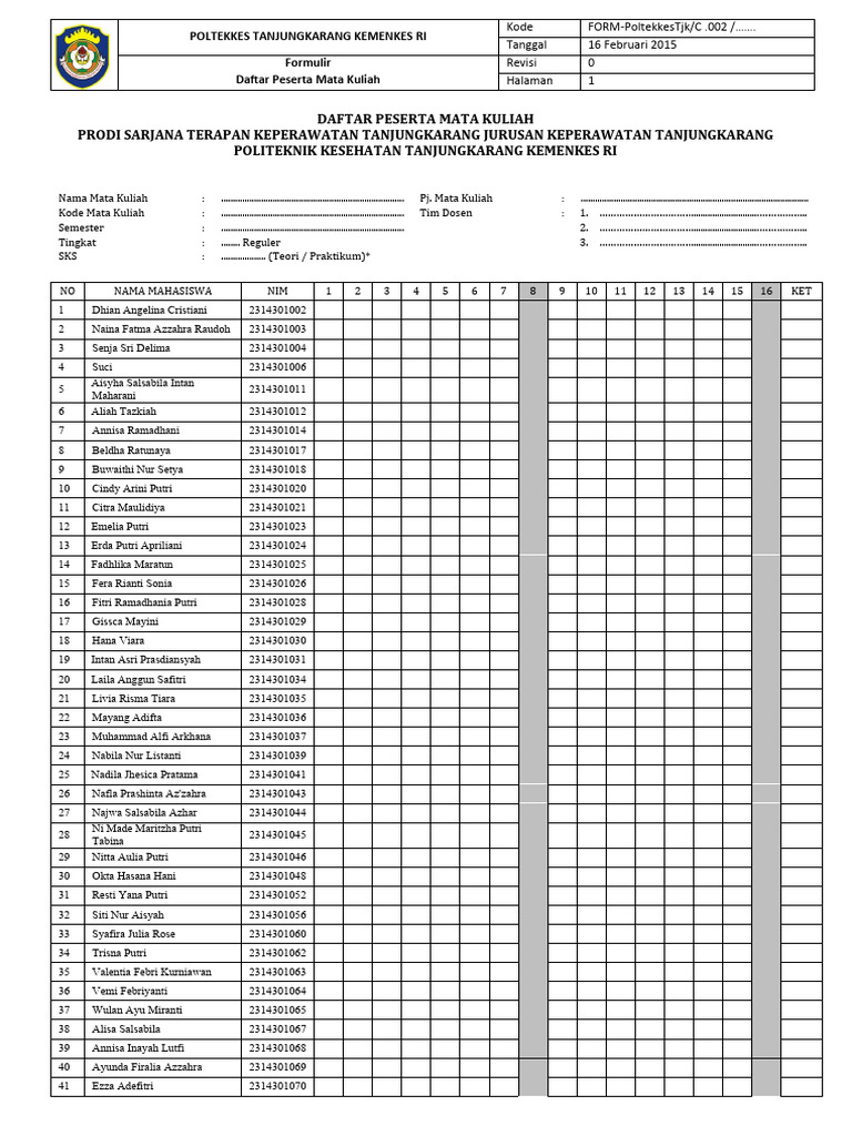 1 Tk1 Reguler STR 23 - 24 Genap | PDF