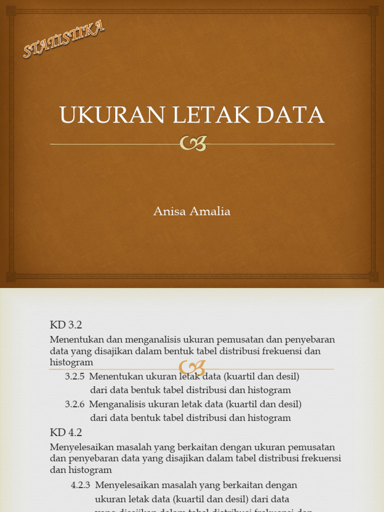 Ukuran Letak Data: Kuartil dan Desil | PDF
