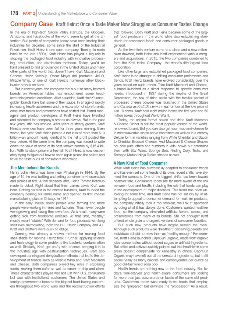 Case Study Consumer Behavior - Kraft Heinz | PDF | Brand