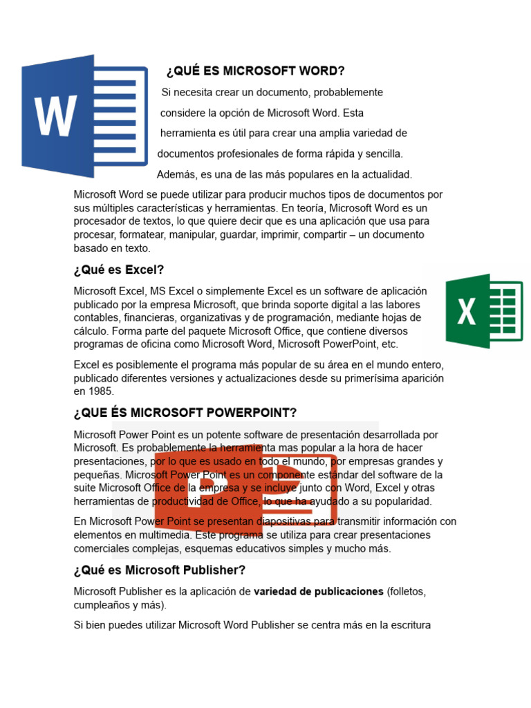 ¿Qué Es Microsoft Word? | PDF