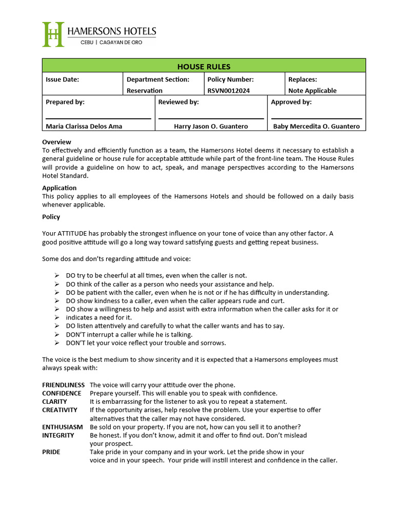 HRSVN01 HouseRules | Download Free PDF | Human Communication | Cognition